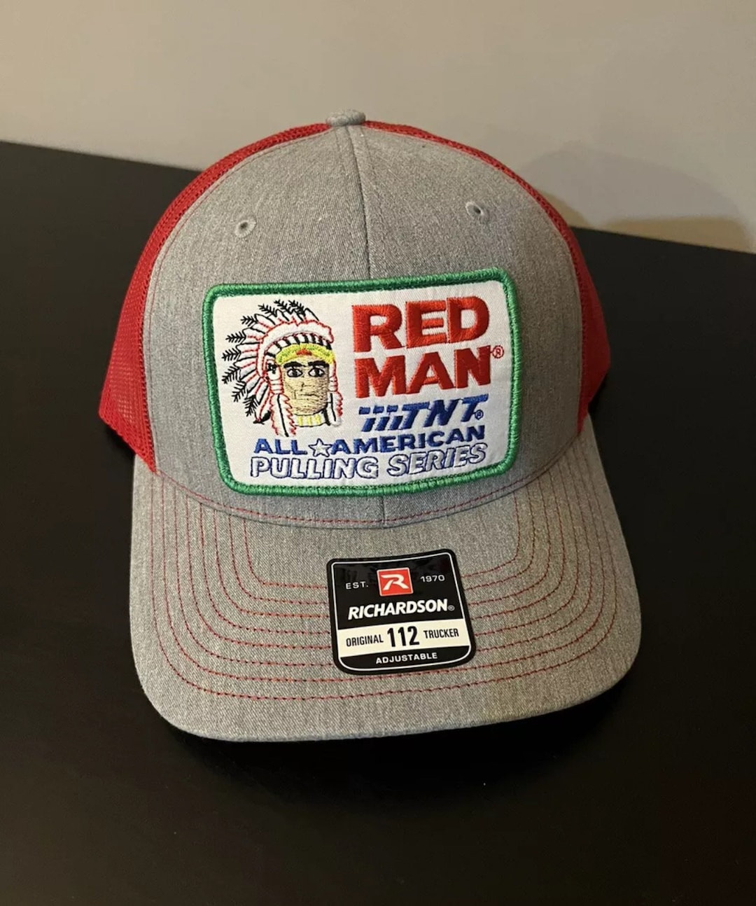 Red Man Chewing TNT Pulling Series Tobacco Trucker Hat Richardson 112 ...