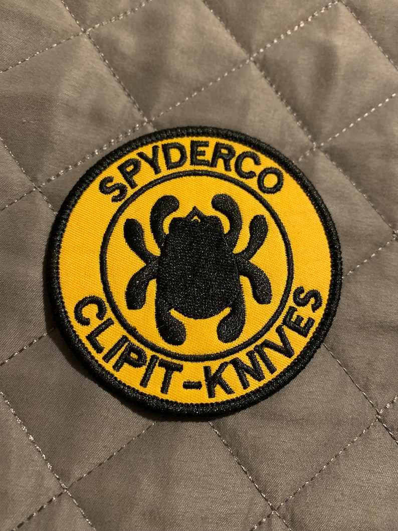 Spyderco Clipit Knives Vintage Style Retro Iron Sew One Patch Cap Hat ...