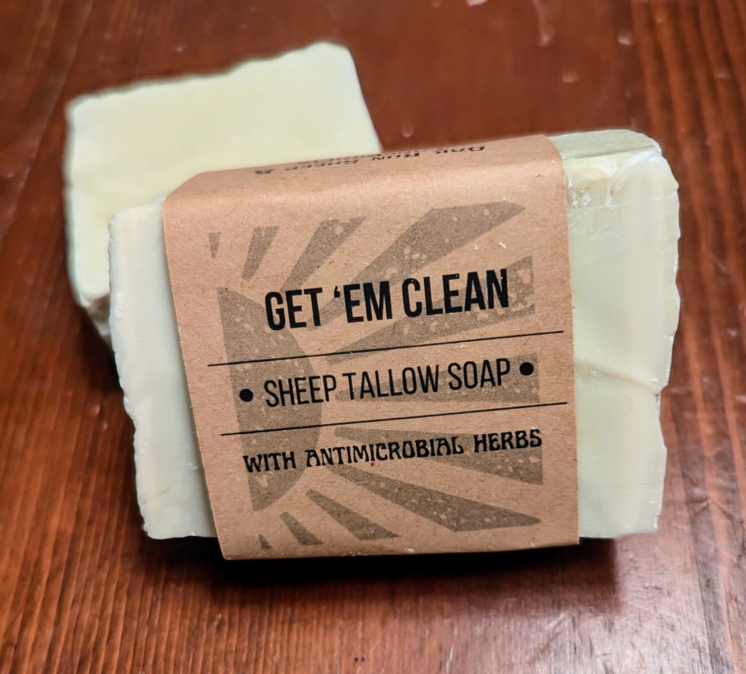 Get 'em Clean Sheep Tallow Bar Soap With Antimicrobial Herbs - 3+oz ...