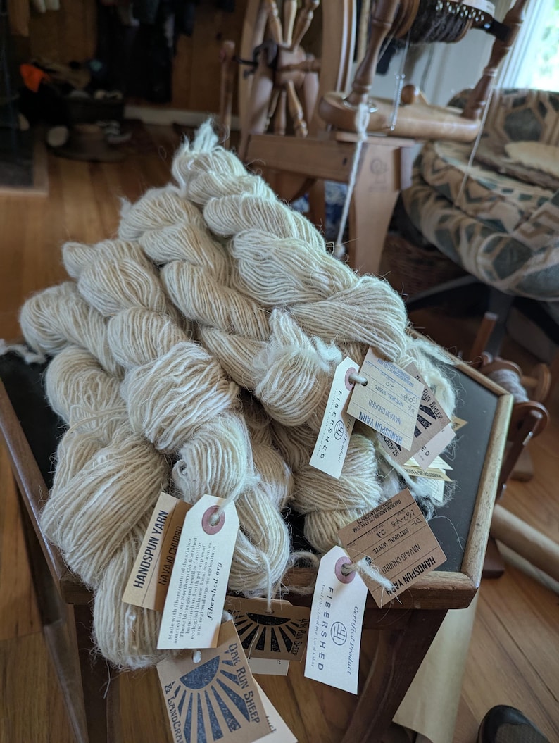 Navajo Churro Handspun Single Ply Yarn - DK, White 2 Oz ~150yds - Etsy