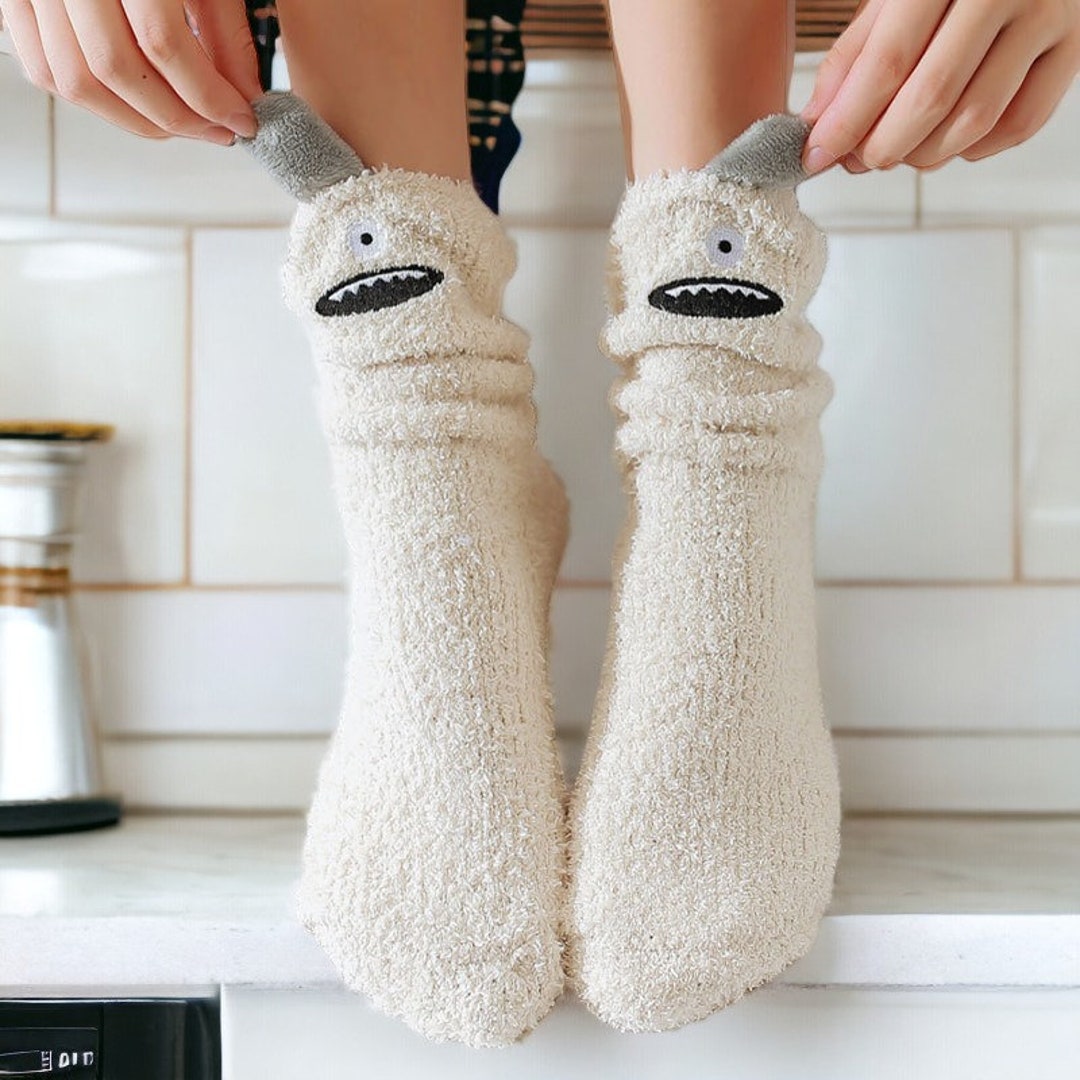 Fluffy Monster Socks, Cozy Socks, Socks, Fuzzy Socks, Fluffy Socks ...
