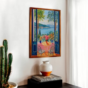 Matisse Open Window Collioure View | Modern Art Poster | Colorful Home ...
