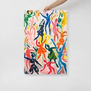 Henri Matisse Abstract Dance Poster, Colorful Modern Art Print, Dynamic ...