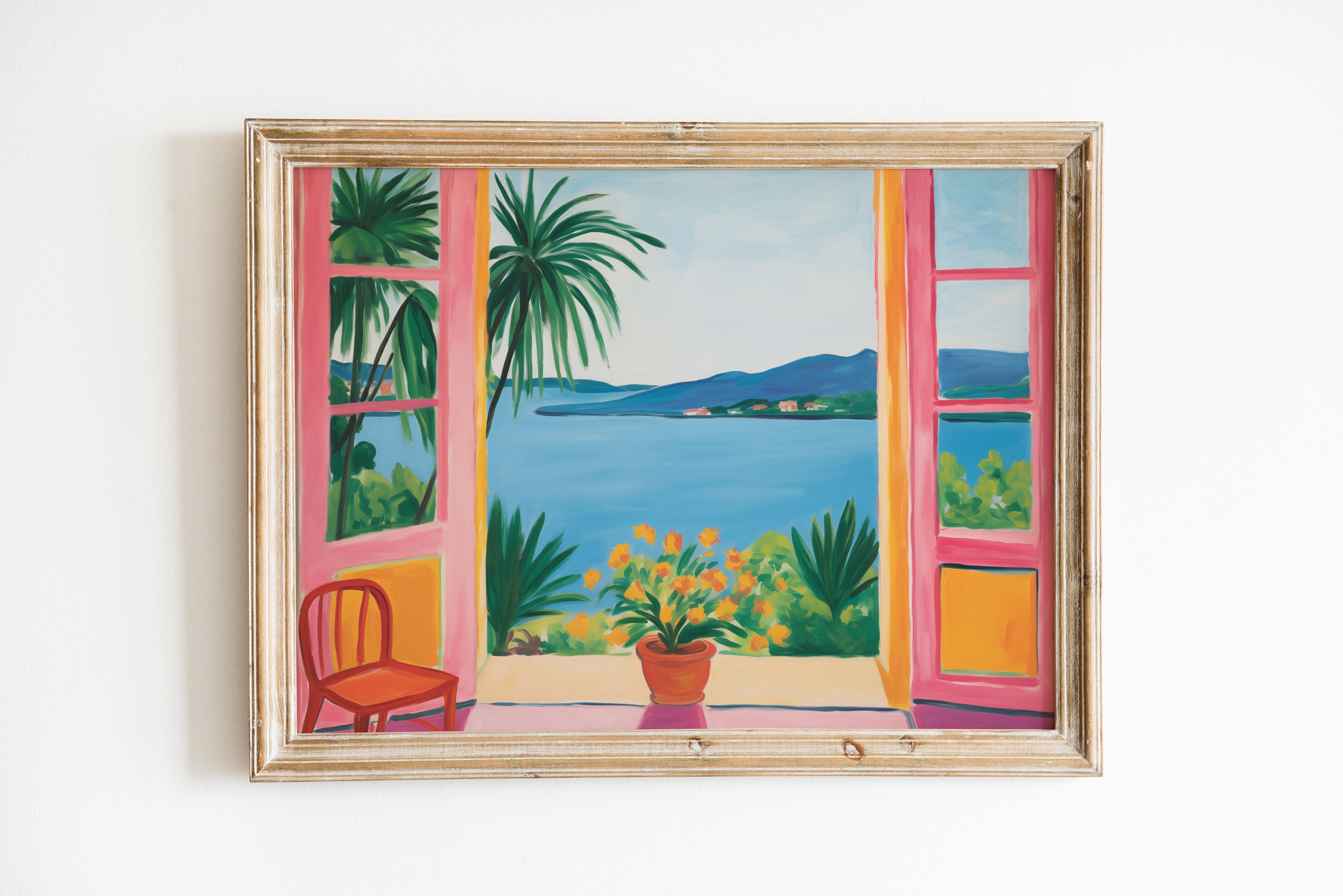 Henri Matisse Open Window Print, Coastal Mediterranean Art, Colorful ...