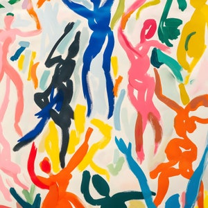 Henri Matisse Abstract Dance Poster, Colorful Modern Art Print, Dynamic ...