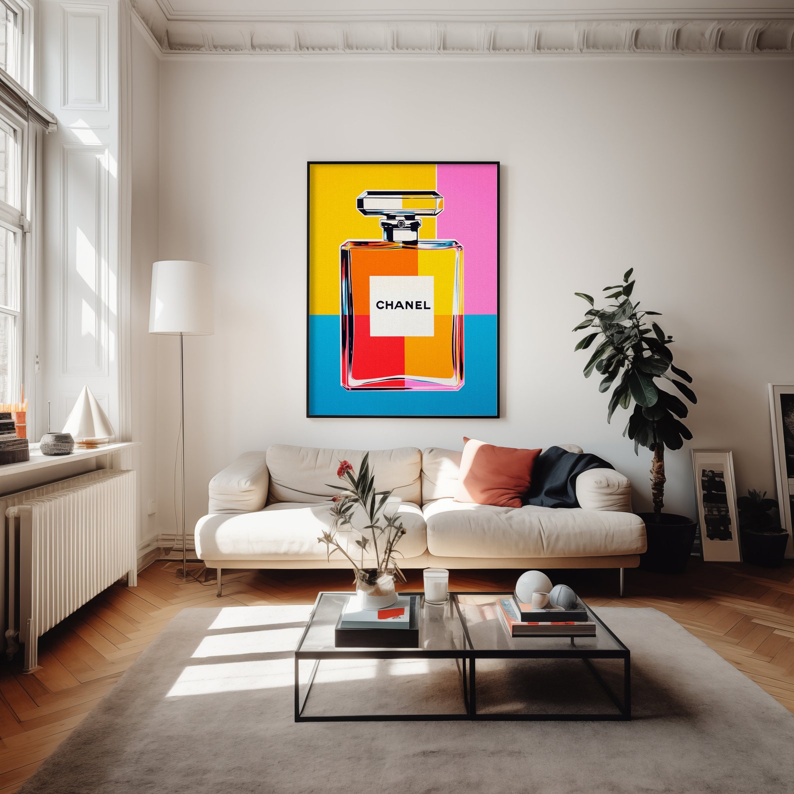 Chanel Poster, No5 Perfume Print, Andy Warhol Pop Art, COCO Chanel ...