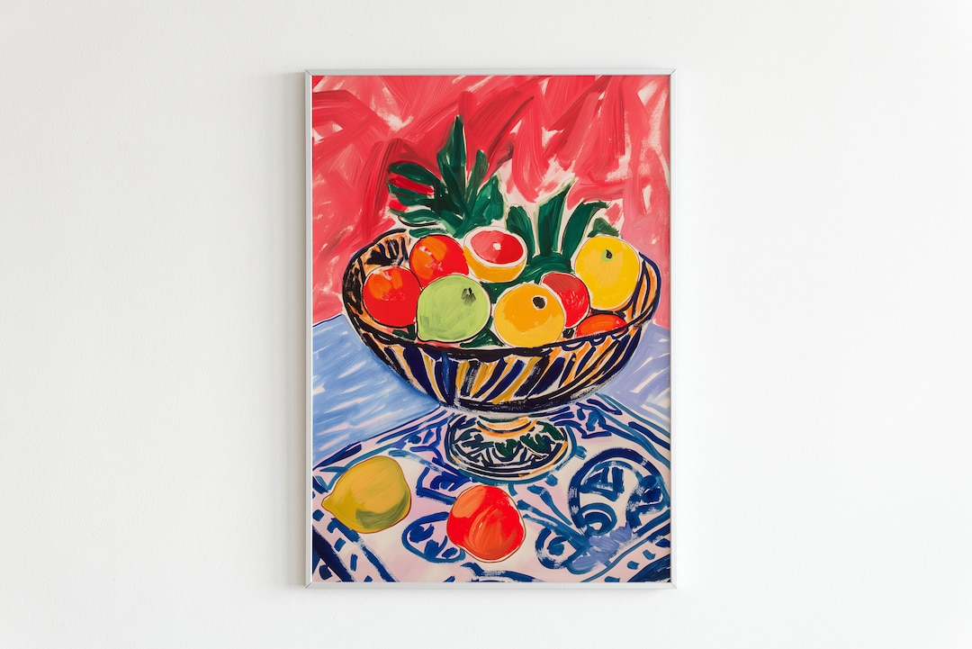 Henri Matisse Poster, Fruit Print, Colorful Modern Wall Art Print ...