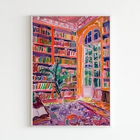 Library Art - Etsy
