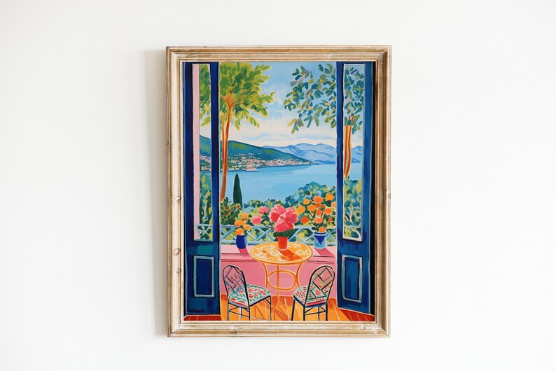 Matisse Open Window Collioure View | Modern Art Poster | Colorful Home ...