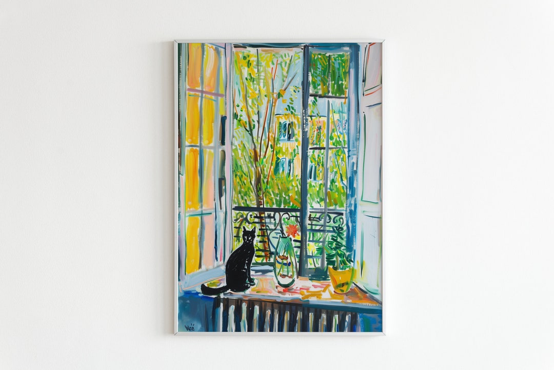 Henri Matisse Open Window Poster, Matisse Cat Art Print, Botanical Wall ...