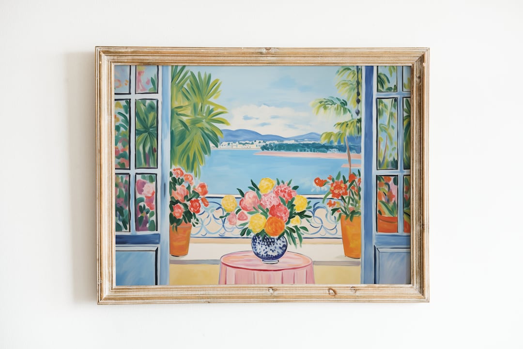 Henri Matisse Open Window Print, Coastal Mediterranean Art, Colorful ...
