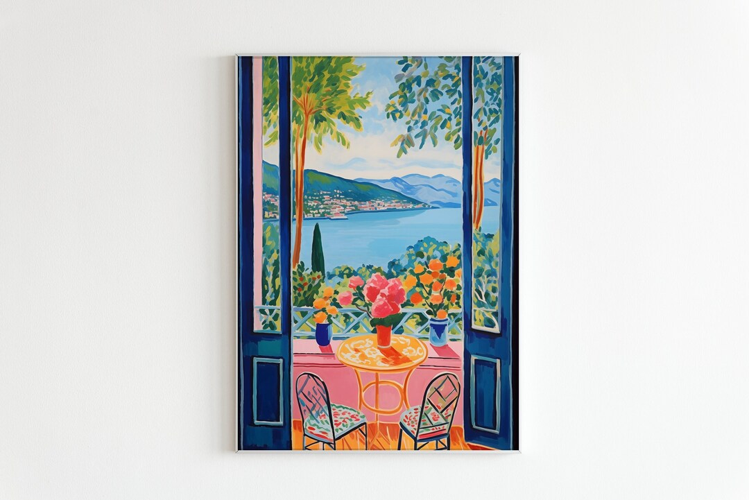 Matisse Open Window Collioure View | Modern Art Poster | Colorful Home ...