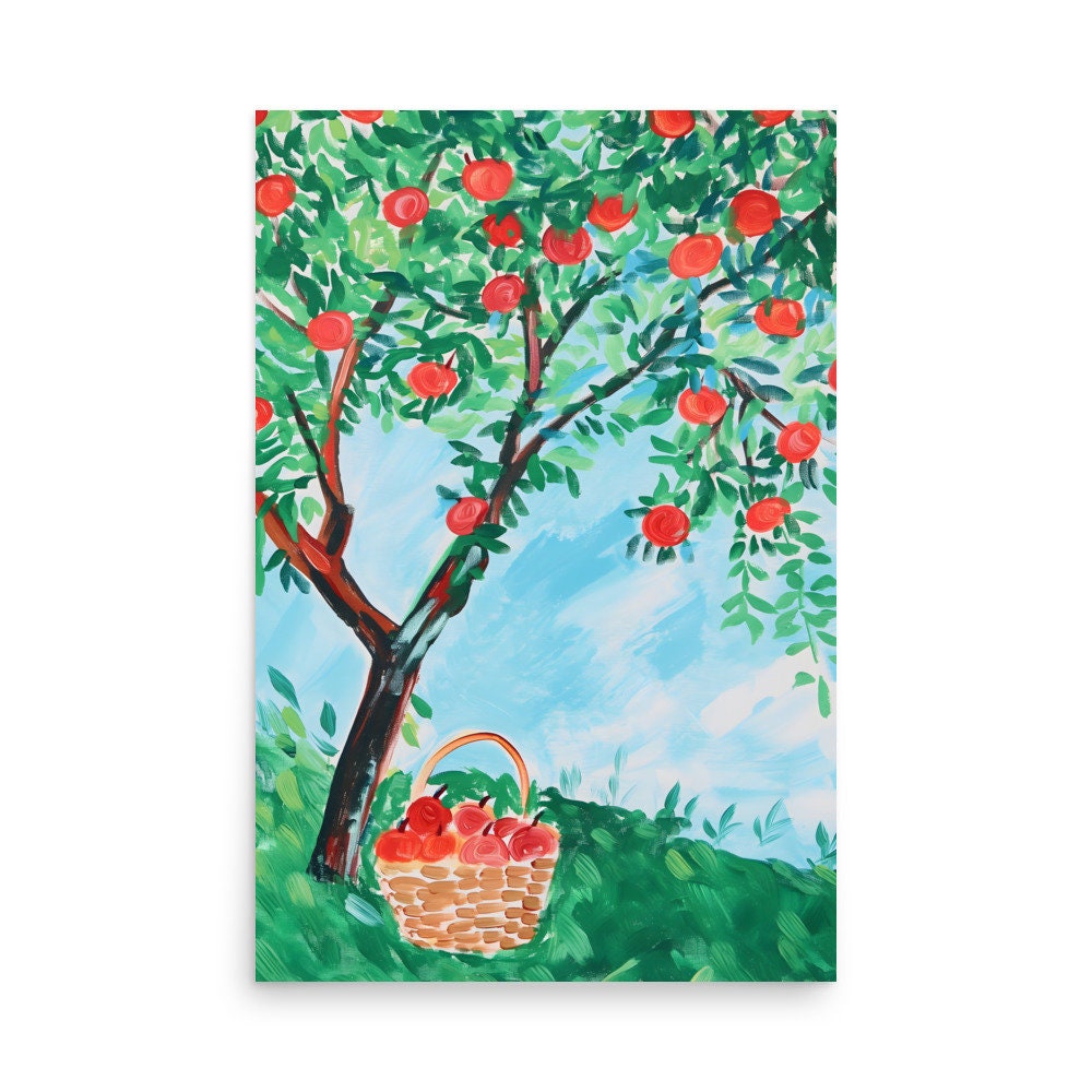 Henri Matisse Apple Tree Poster, Colorful Still Life Art Print, Plein ...
