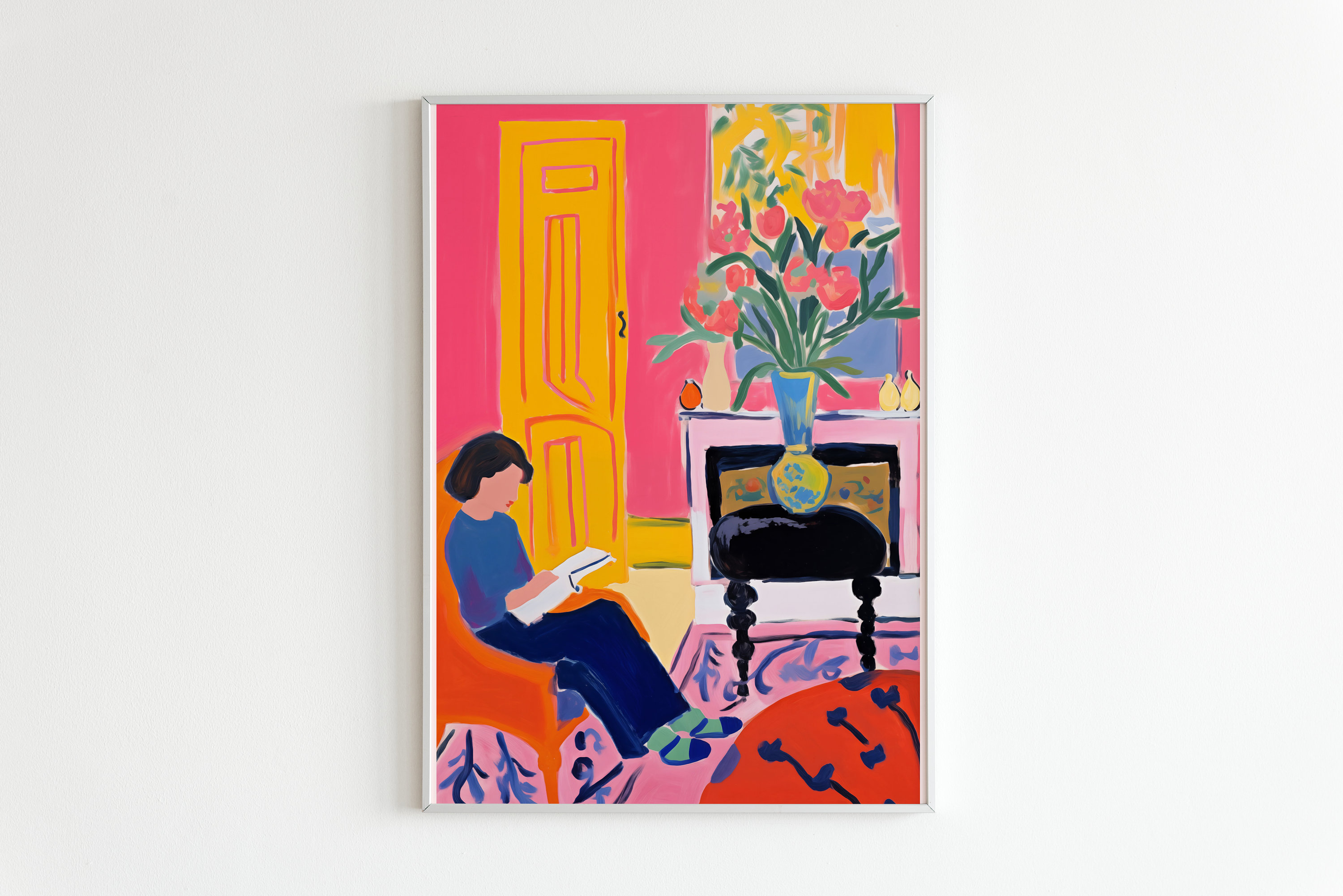 Henri Matisse Woman Reading Poster, Modern Art Print, Colorful Matisse ...