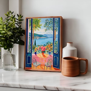 Matisse Open Window Collioure View | Modern Art Poster | Colorful Home ...