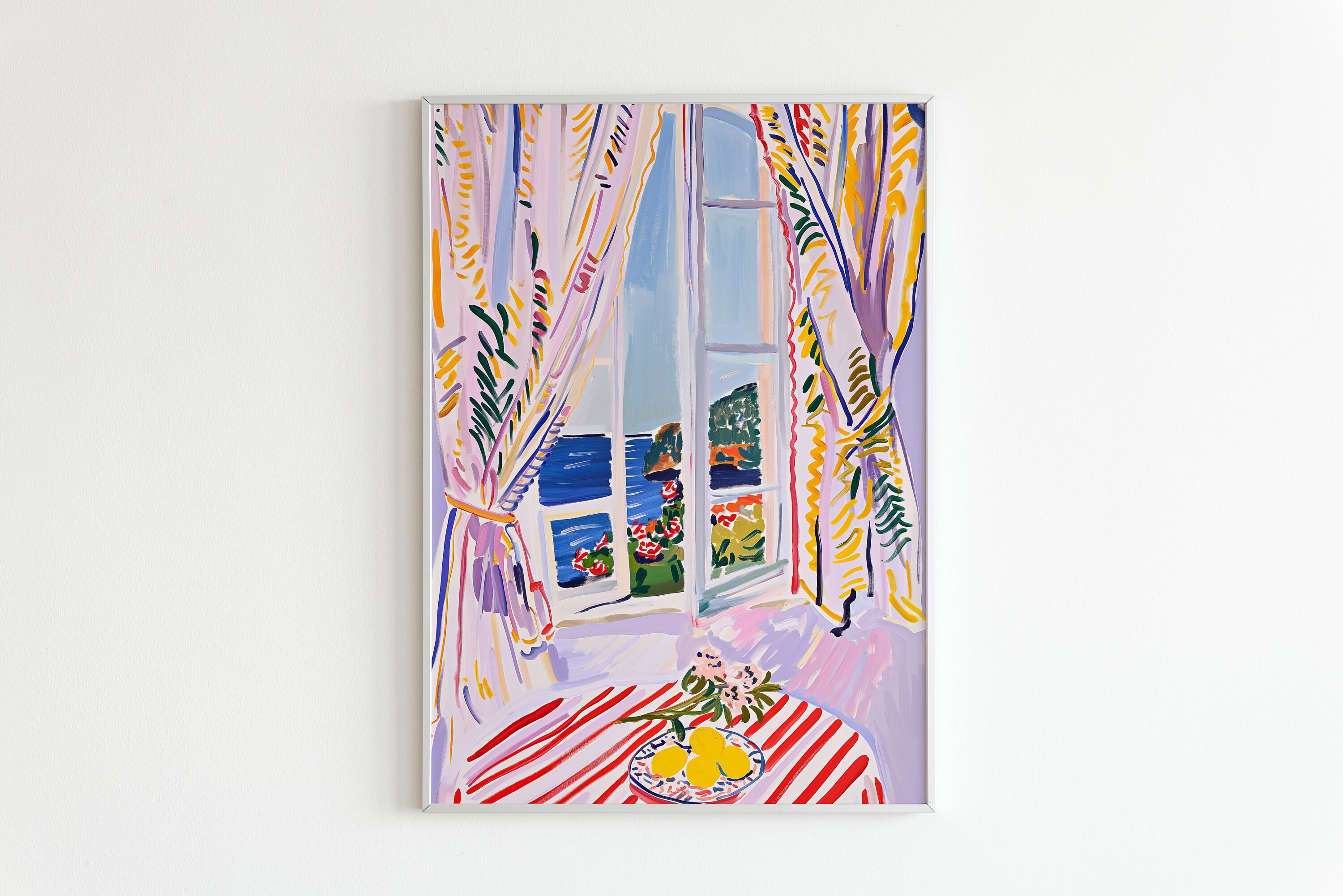 Henri Matisse Open Window Poster, Vibrant Fauvism Art Print, Colorful ...