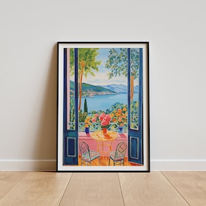 Matisse Open Window Collioure View | Modern Art Poster | Colorful Home ...