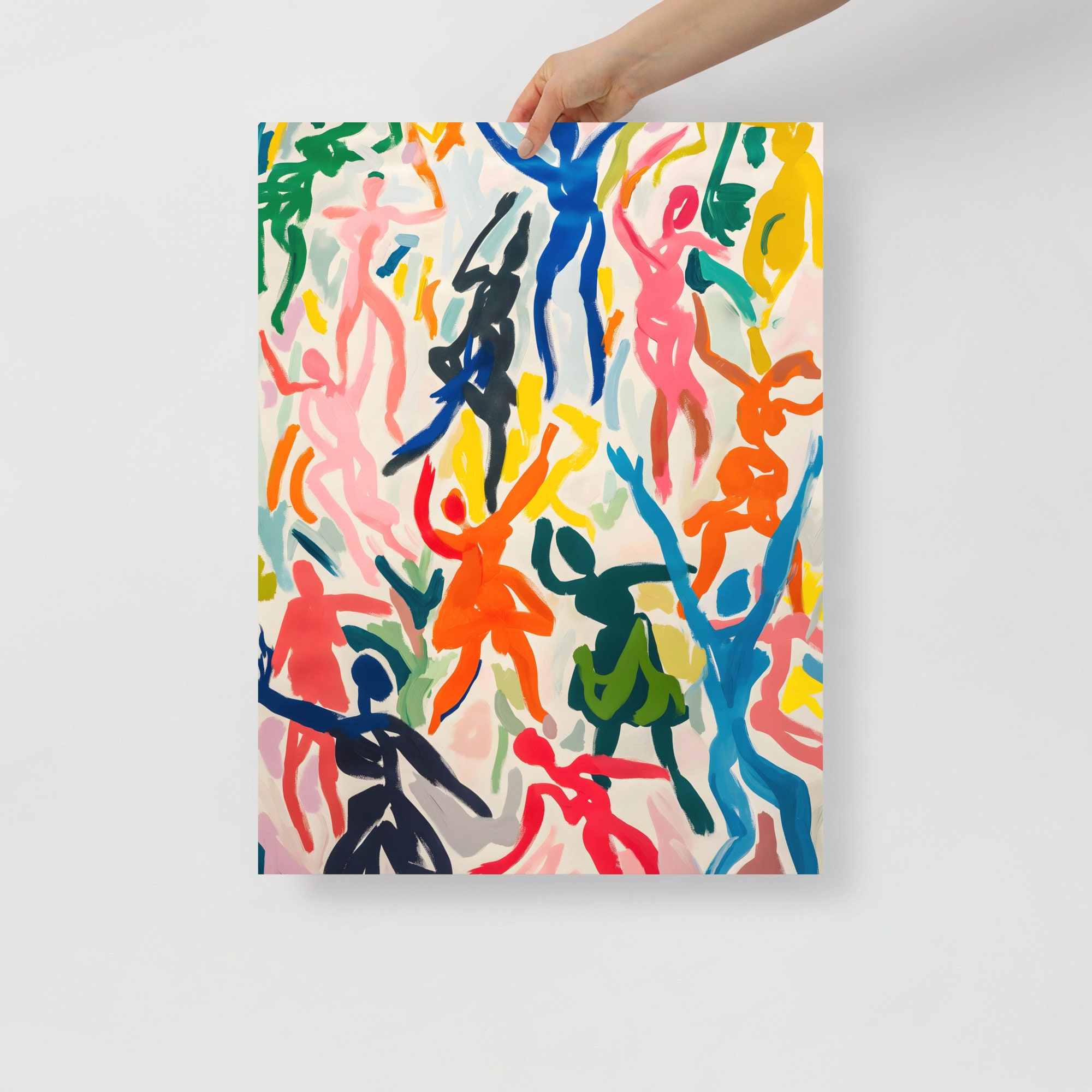 Henri Matisse Abstract Dance Poster, Colorful Modern Art Print, Dynamic ...