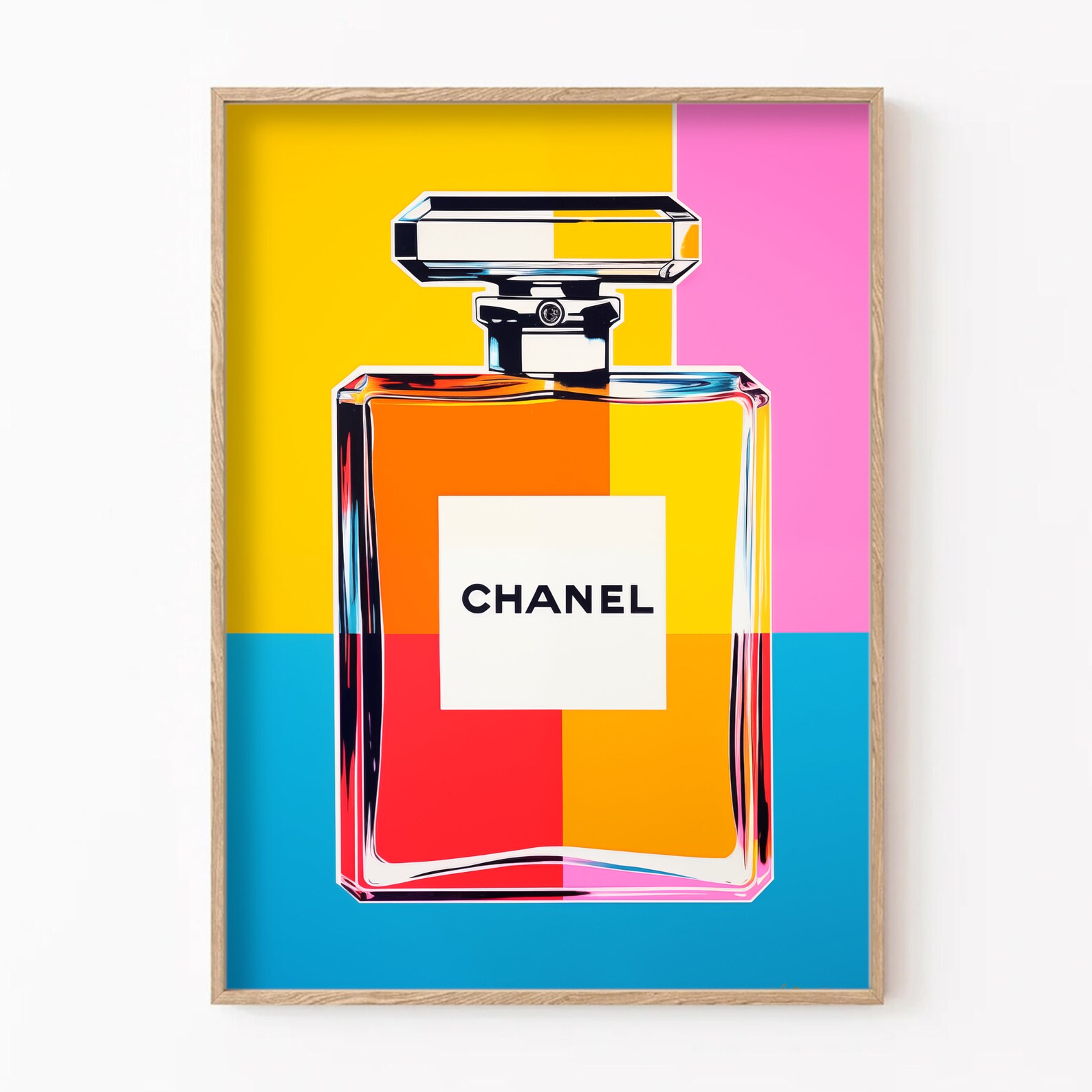Chanel Poster, No5 Perfume Print, Andy Warhol Pop Art, COCO Chanel ...