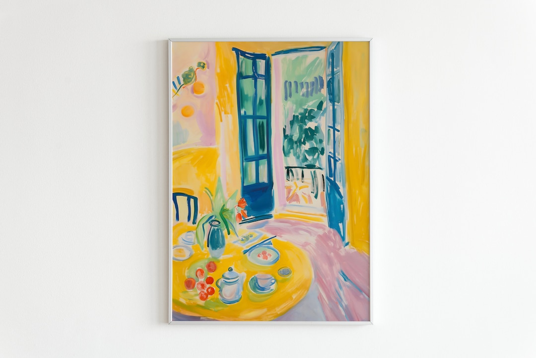 Henri Matisse Poster, Breakfast Room Print, Colorful Modern Art ...