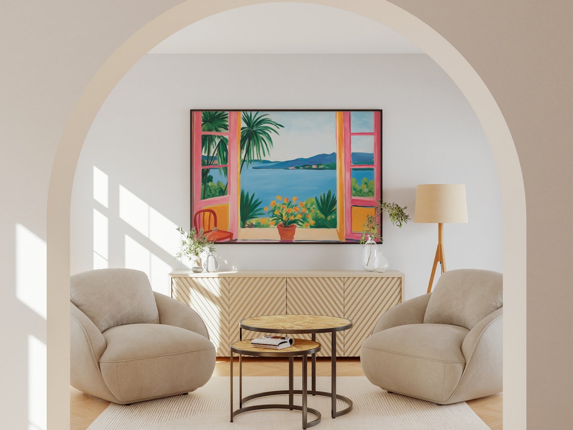 Henri Matisse Open Window Print, Coastal Mediterranean Art, Colorful ...