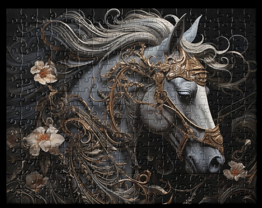 Fantasy Horse Puzzle, Horses Jigsaw, Horse Mom Gift, Pony Jigsaw, Mom ...