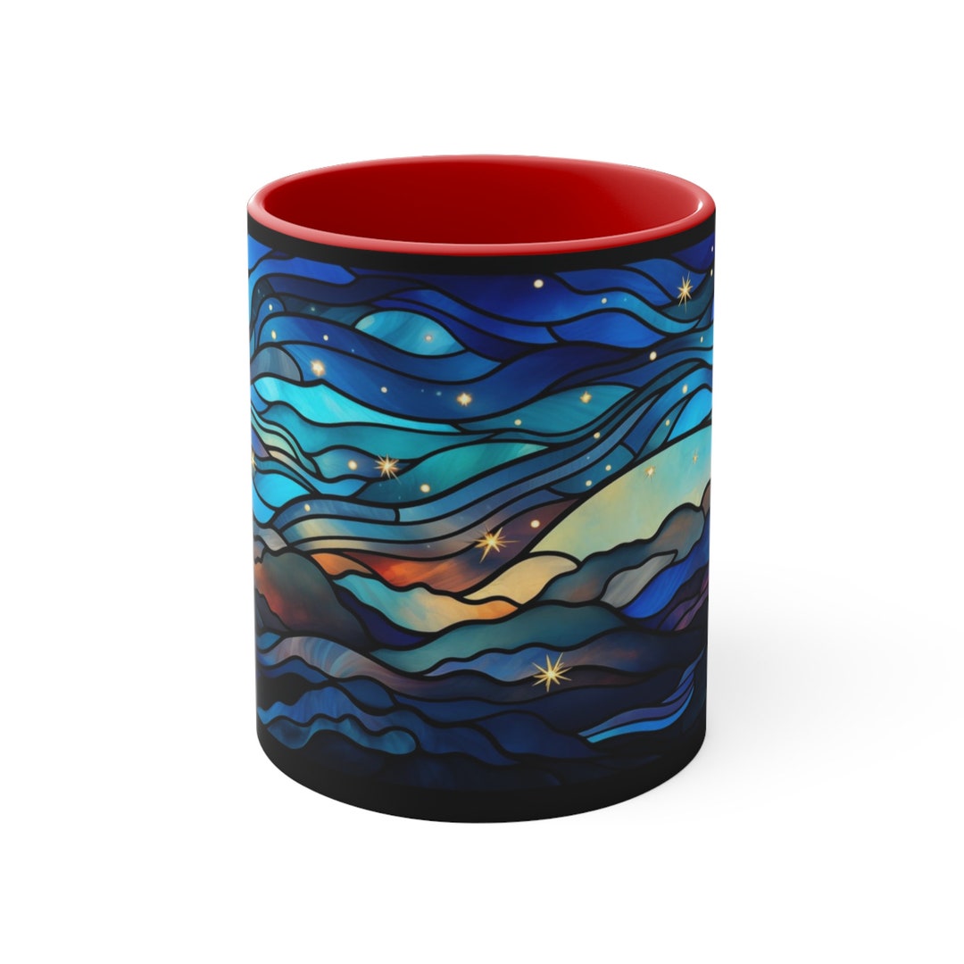 11 Oz Stained Glass Starry Night Coffee Mug Gift Idea - Etsy
