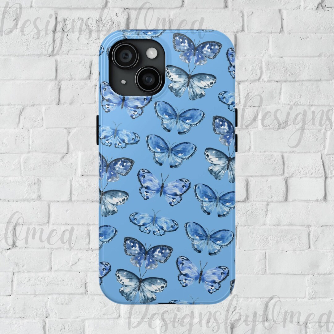 Blue Butterfly Phone Cases, Blue Cellphone Cases, Butterfly Phone Case ...