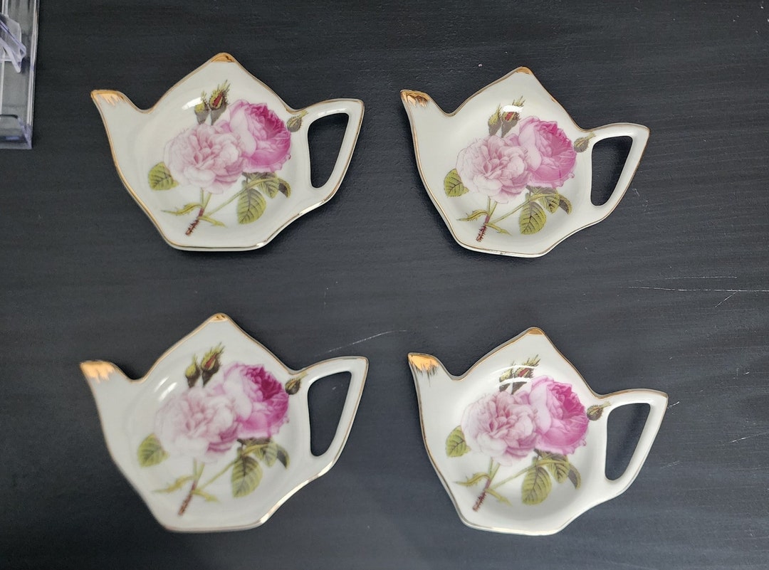 Grace Tea Ware Rose Bouquet Teabag Holders - Etsy