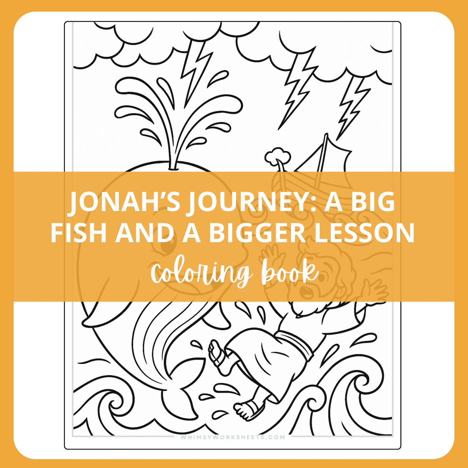 Jonah and the Whale Activities | Bible Story Craft | Kids' Printable ...