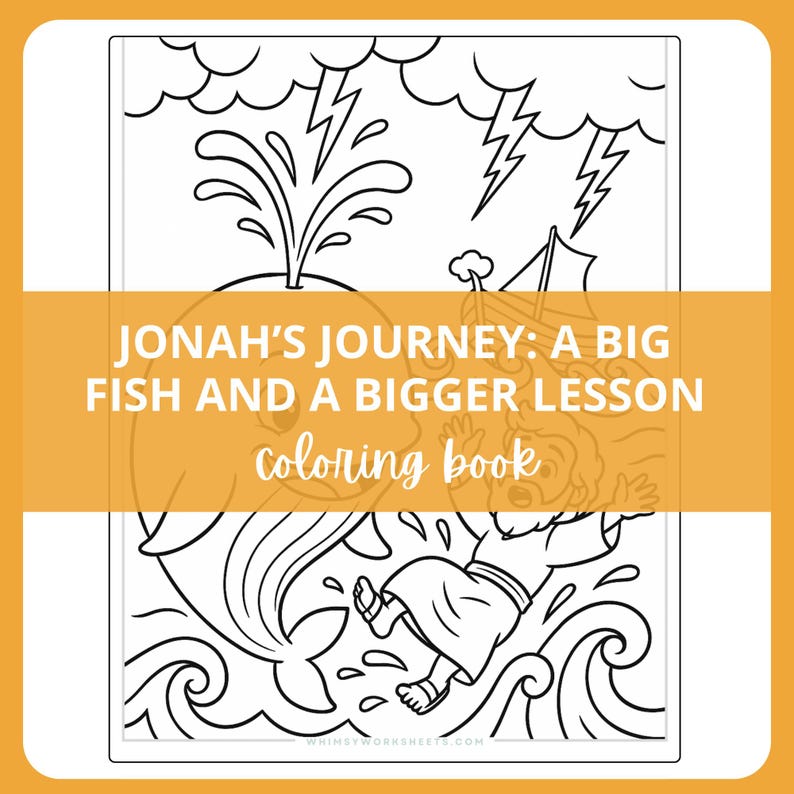 Jonah and the Whale Activities | Bible Story Craft | Kids' Printable ...
