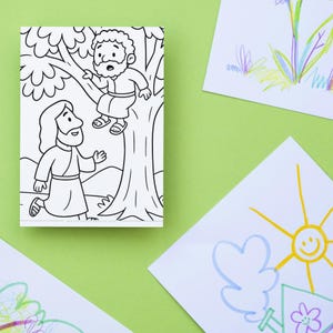 Zacchaeus Bible Story Printable for Kids | Bible Games | Sunday School ...