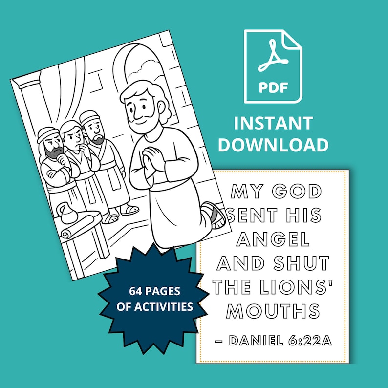 Daniel in the Lions’ Den Bible Lesson | Daniel 6:1–23 Activity Pack for ...