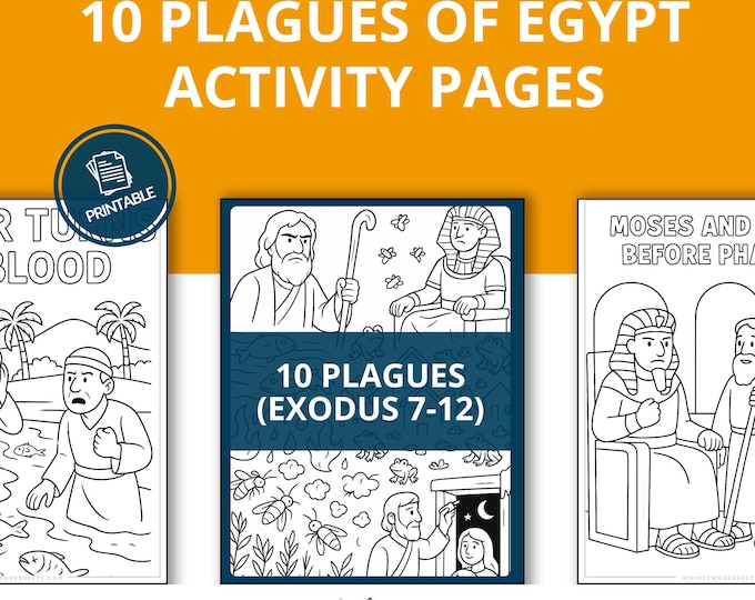 The 10 Plagues of Egypt Hanging Craft | Bible Activity for Kids ...
