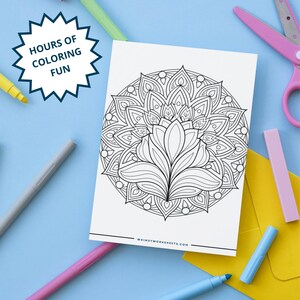 60 Tulip Mandala Coloring Pages | Relaxing Art Designs (digital ...