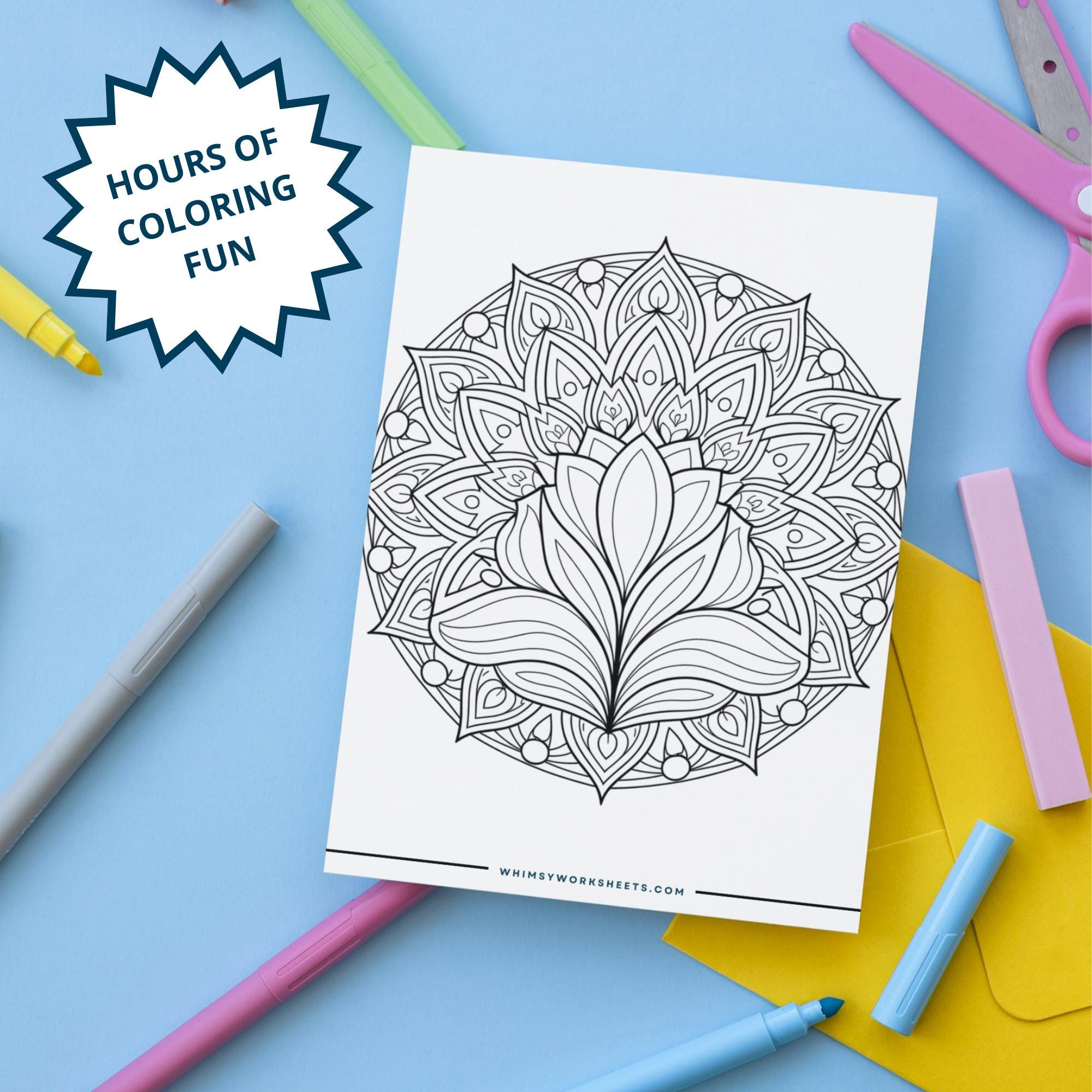 60 Adult Coloring Pages Mandala Therapy Zentangle | Tulip Mandalas ...