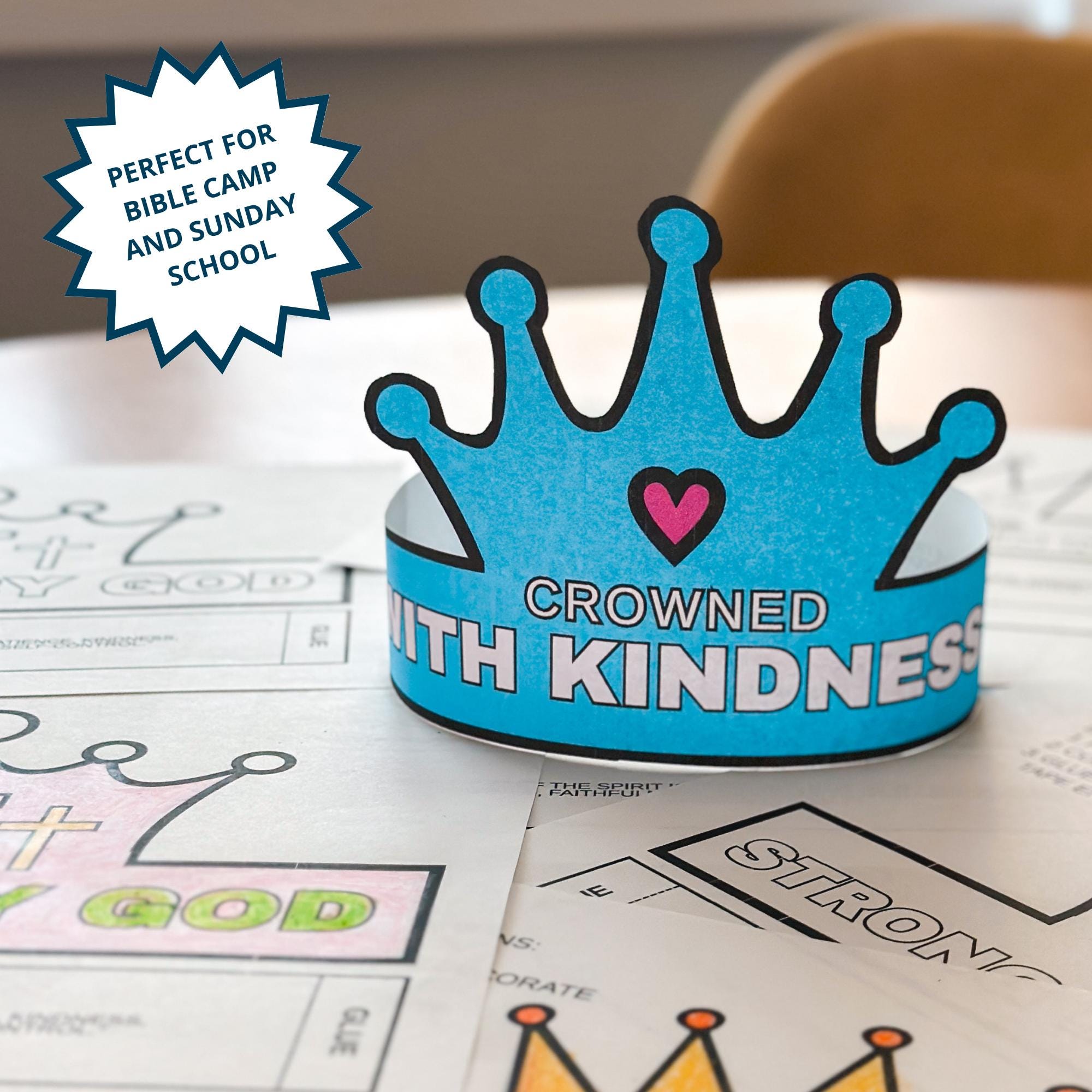 Sunday School Lessons With Craft | Paper Crown Activity | Printable ...