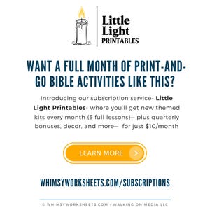 Jesus Calls His Disciples Bible Lesson for Kids | Printable Church ...