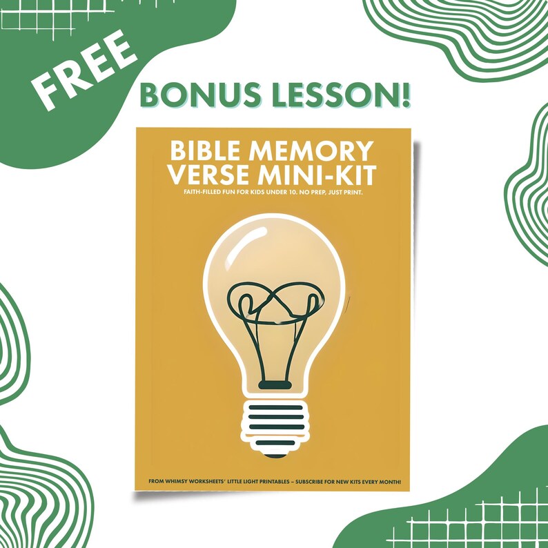 Luke 1:26–38 Christmas Bible Lesson for Kids | 50-page Advent Printable ...