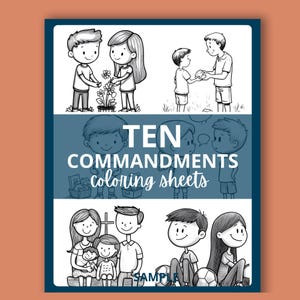 Ten Commandments Kids Activity | Coloring Sheets for Sunday School ...