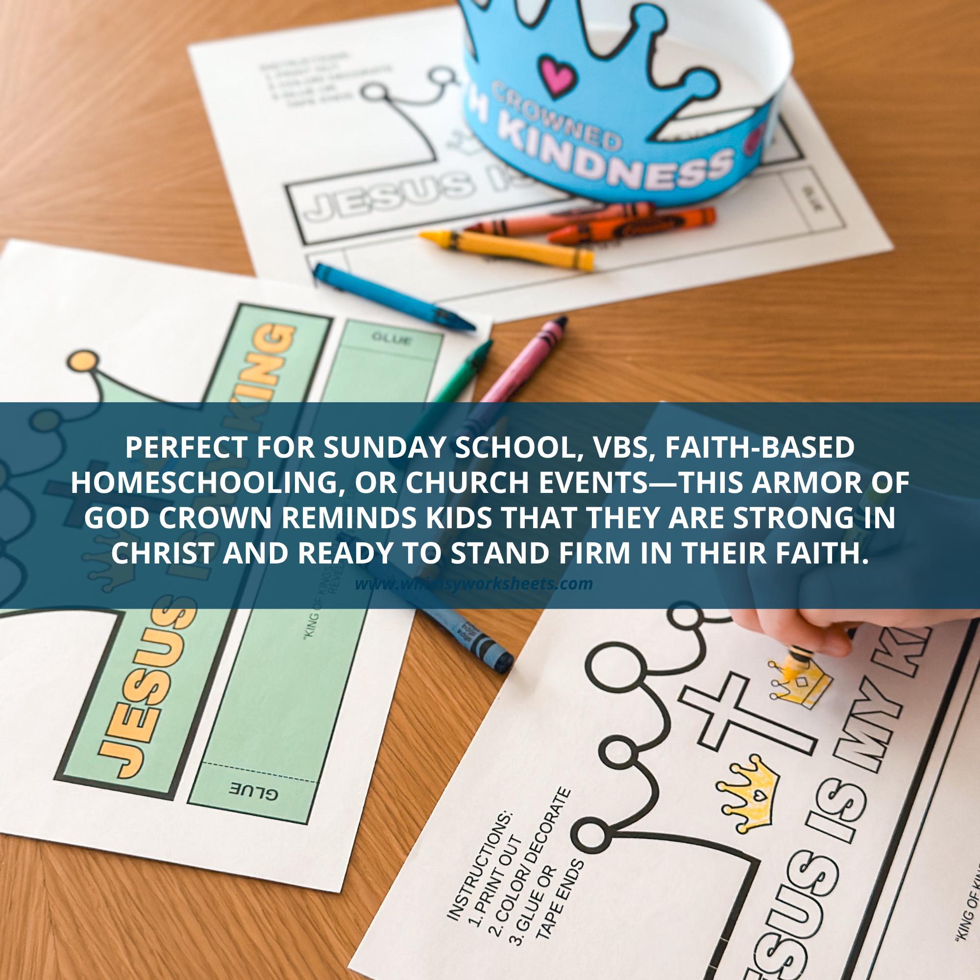 Sunday School Lessons With Craft | Paper Crown Activity | Printable ...