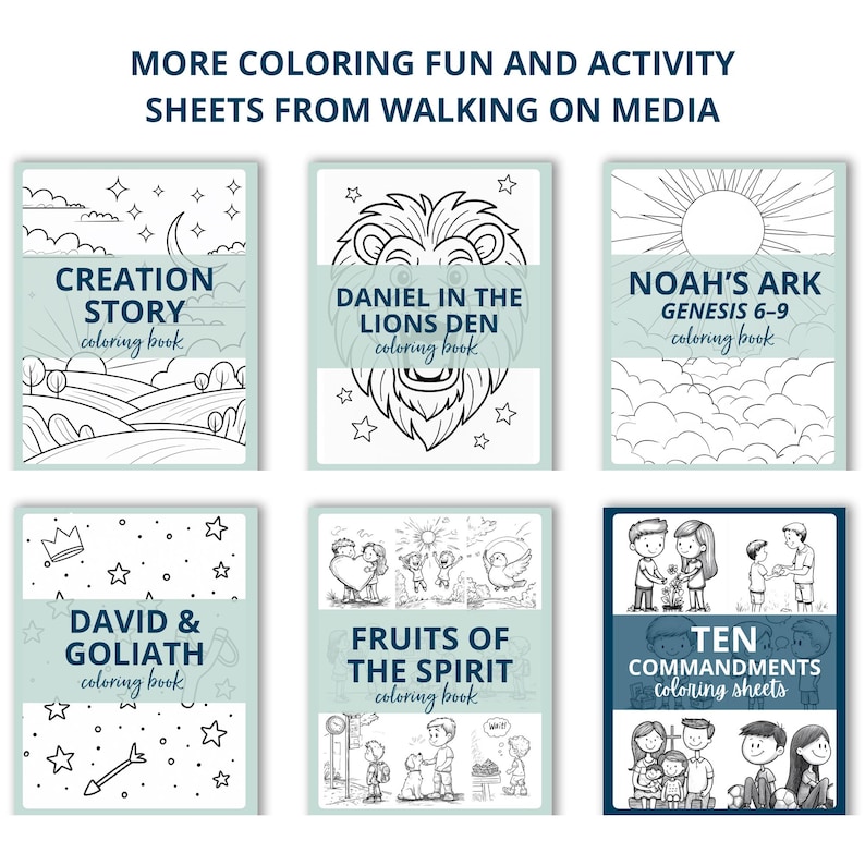 Printable Bible Study Bundle | Daniel in the Lion's Den Sunday School ...