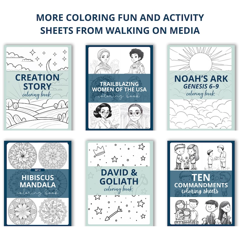 Christian Printable Bundles | Creation Story Coloring Page, Sunday ...