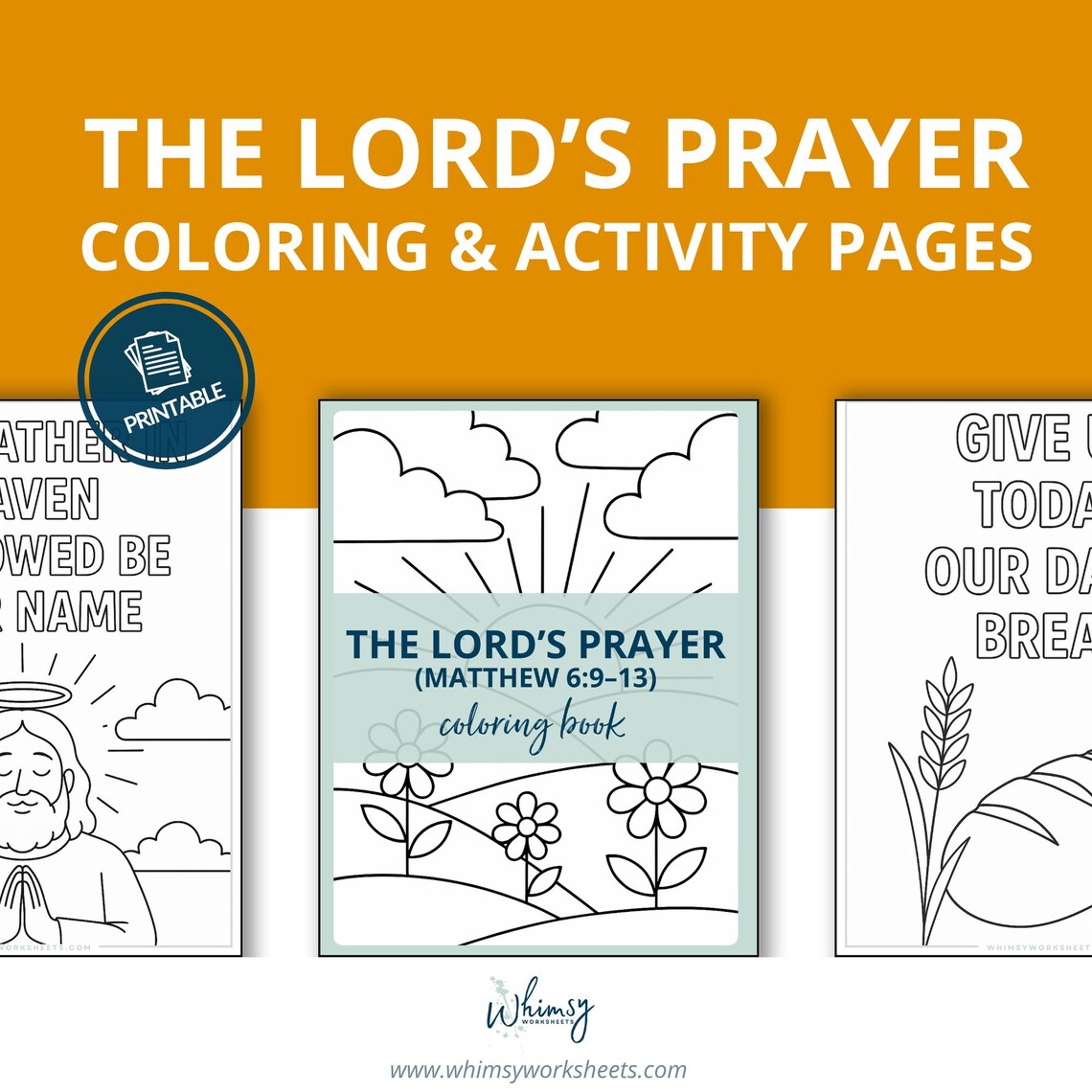 The Lord's Prayer Kids Activity | Coloring Sheets for Sunday School ...