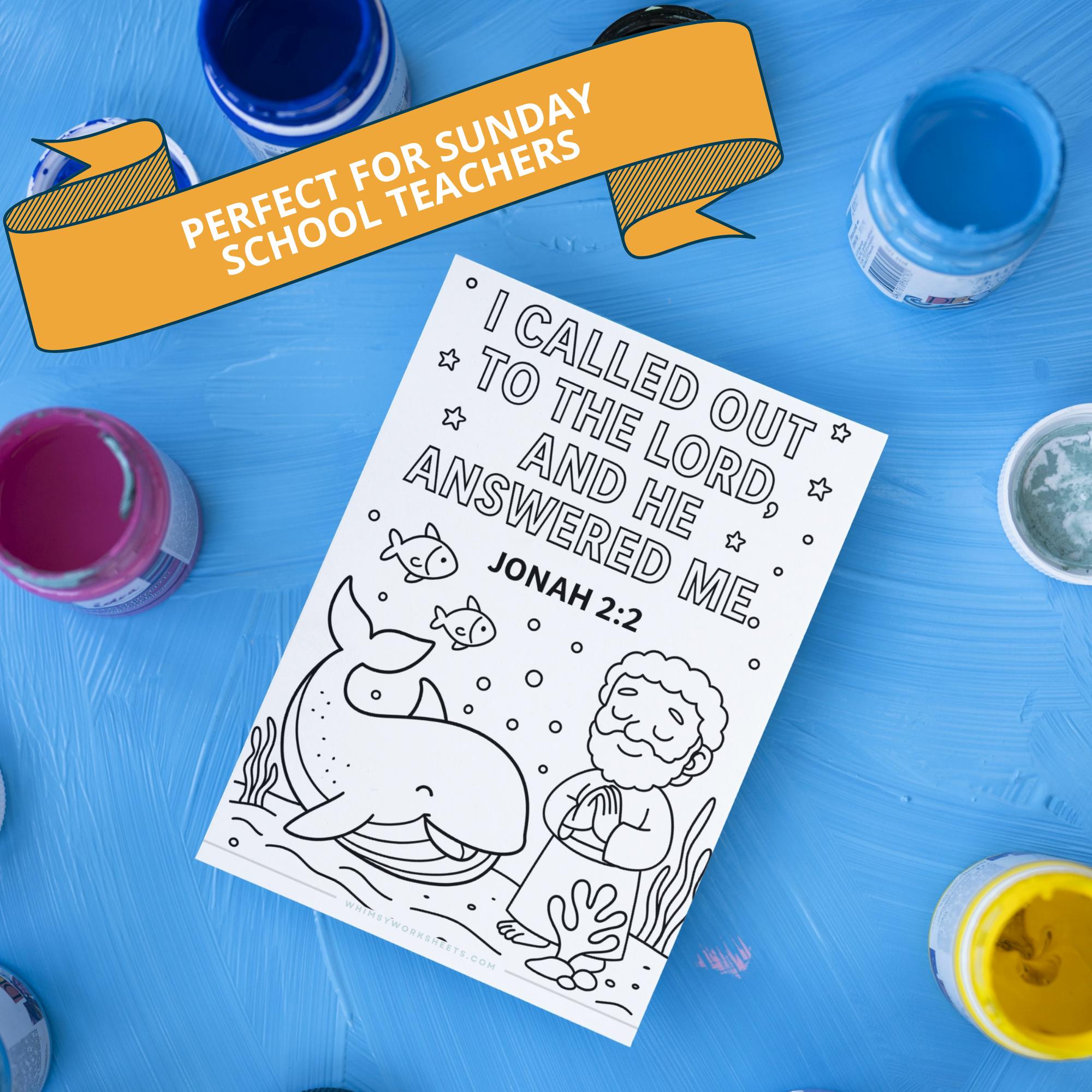 Jonah and the Whale Activities | Bible Story Craft | Kids' Printable ...