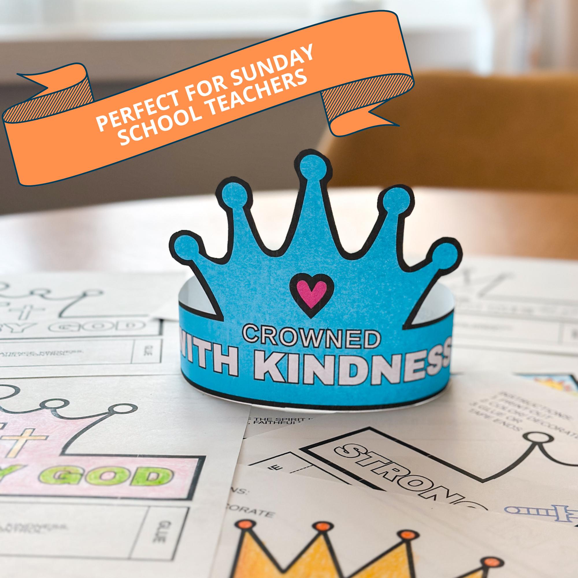 10 Printable Paper Crowns Bundle | Christian Games and Activities for ...