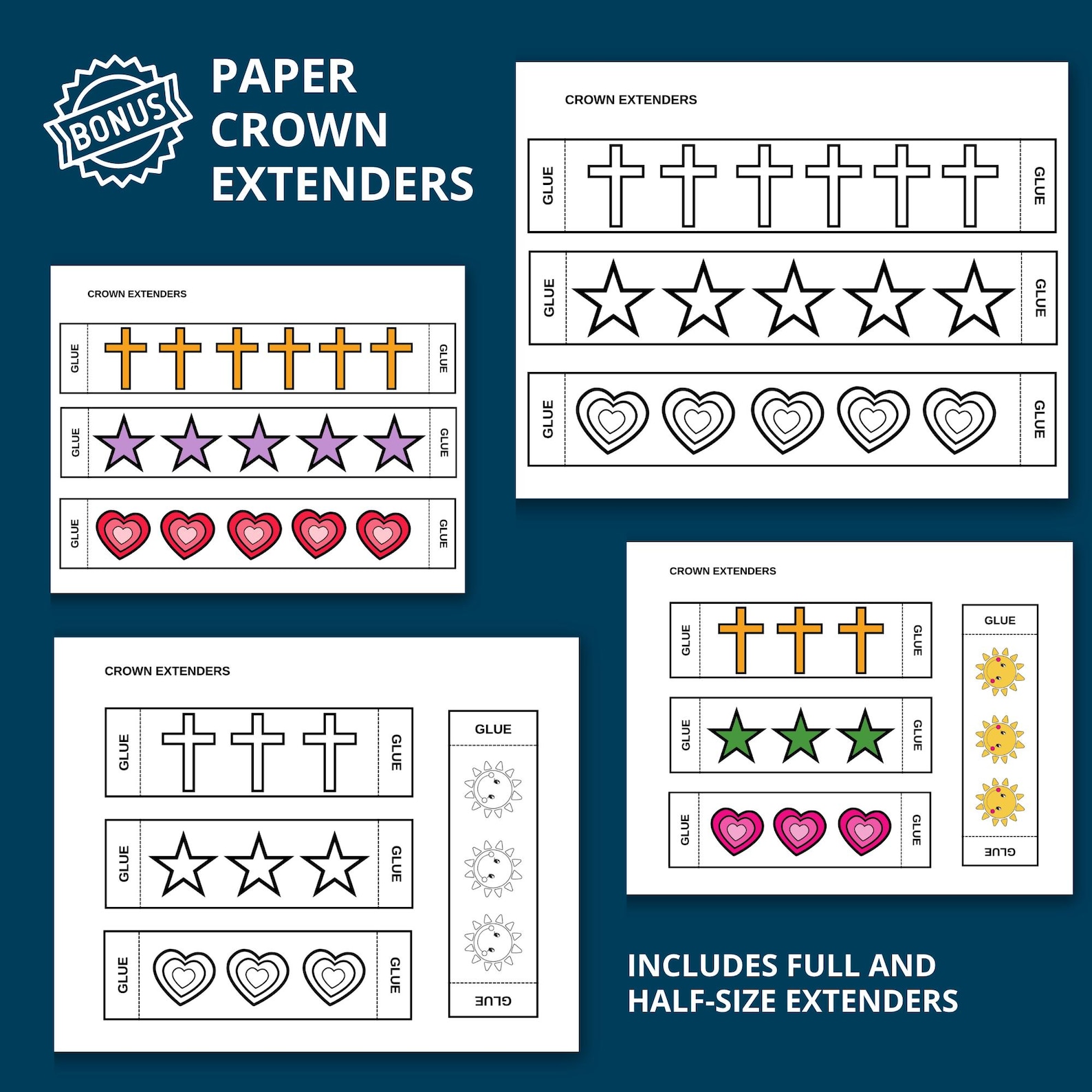 Paper Crafts for Sunday School | Armor of God Printable Crown | Bible ...