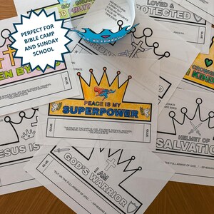 10 Printable Paper Crowns Bundle | Christian Games and Activities for ...