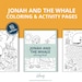 Jonah and the Whale Activities | Bible Story Craft | Kids' Printable ...