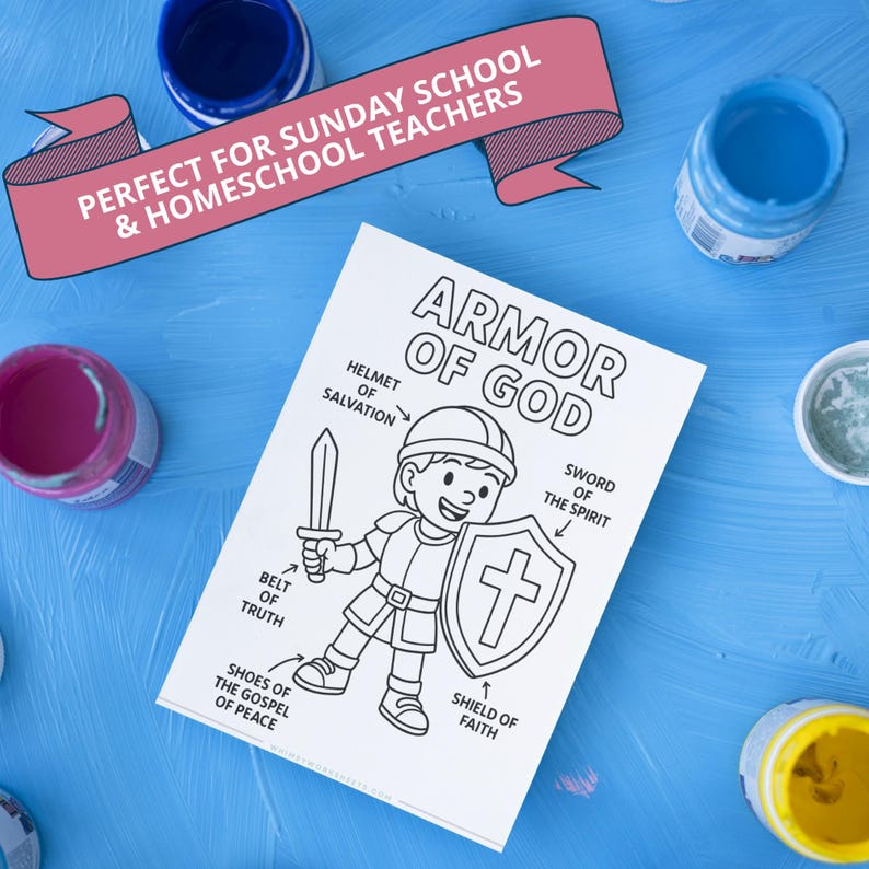 Armor of God Printable for Kids | Bible Games | Sunday School Craft ...